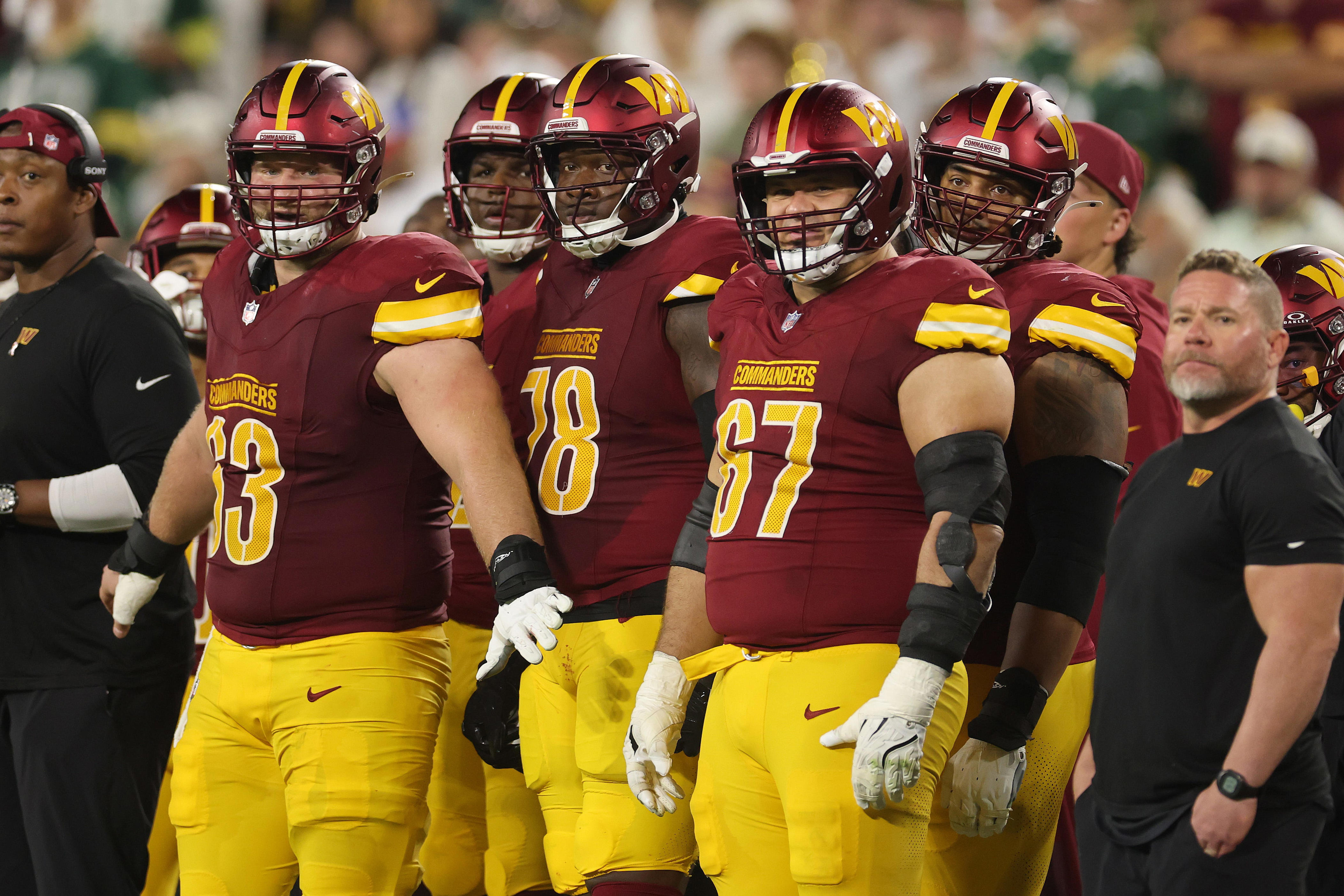 Where does the Washington Commanders offensive line rank for Week 16?