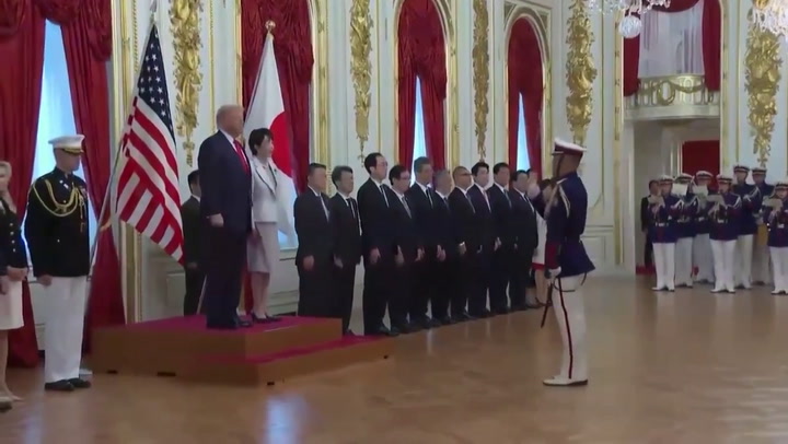 Trump, 79, Guided Around Room by Japan’s New PM