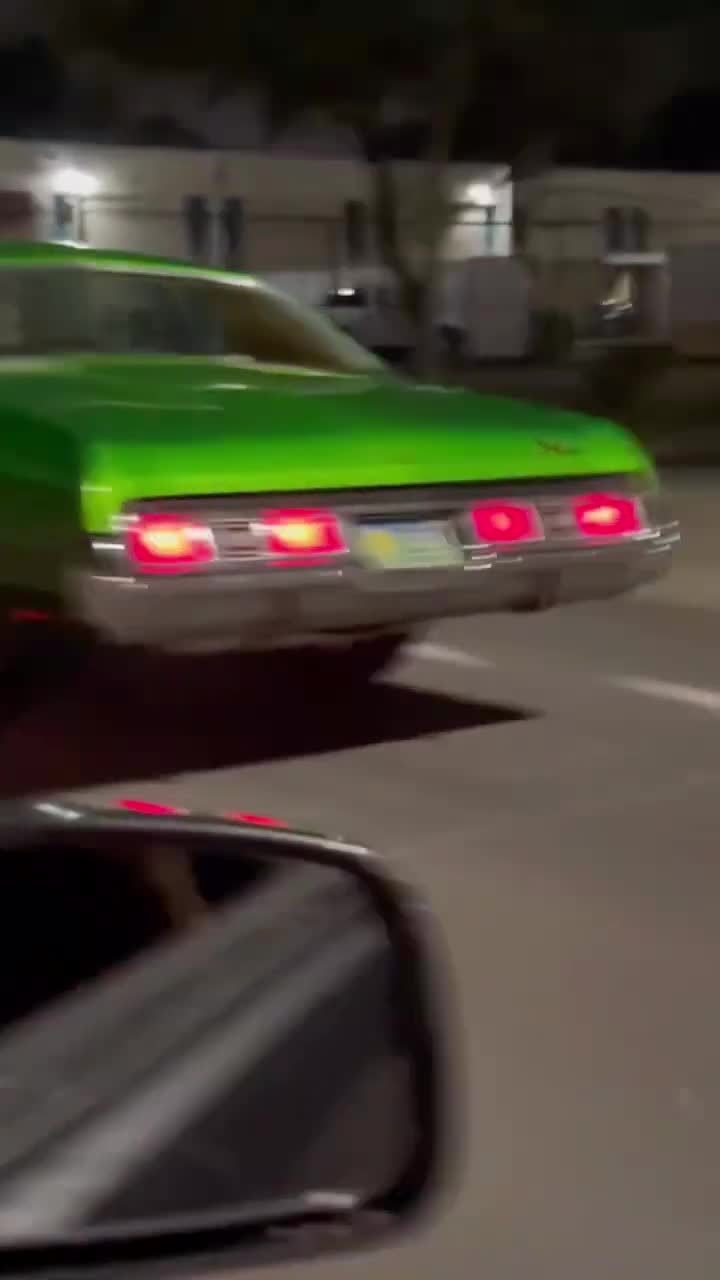 Candy Slime Green 73 Chevy Donk On Gold 30’s Asantis Rollin