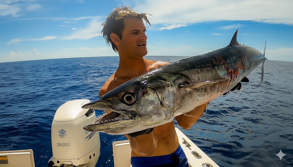 This fish was lucky once - not my hook!