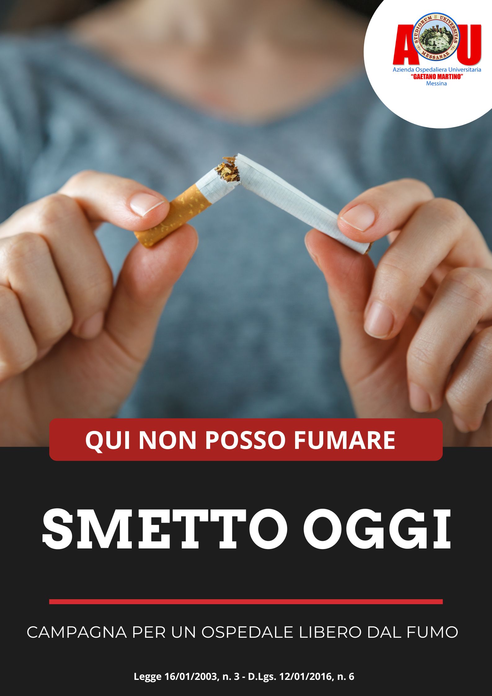 Non si fuma in ospedale: la stretta del Policlinico di Messina contro i ...