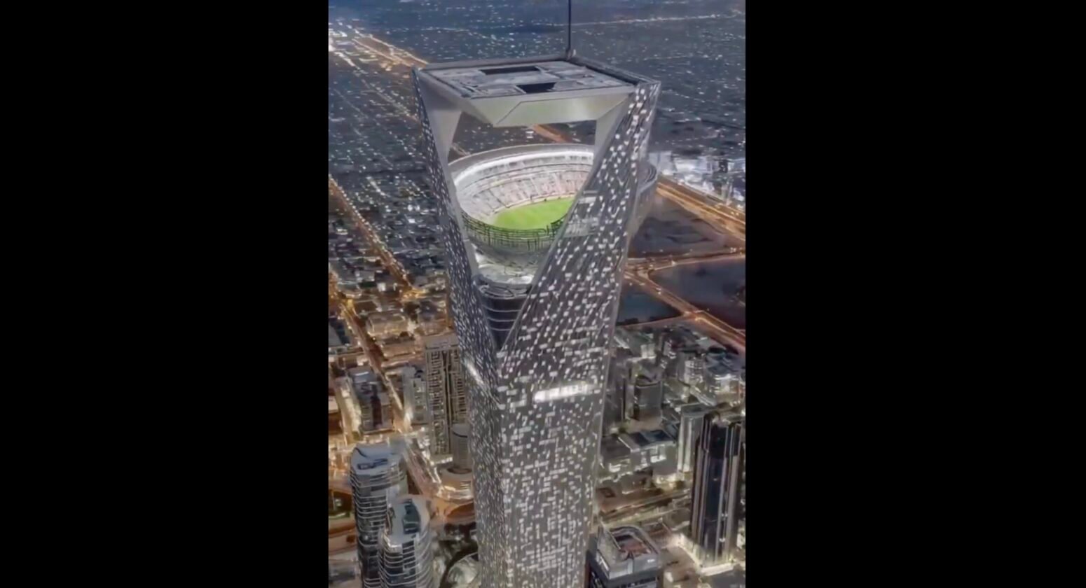 Saudi Arabia Unveils NEOM Stadium… 350 meters above the ground