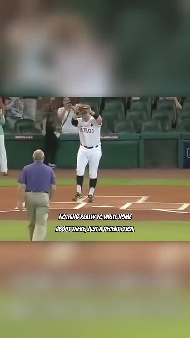 Nolan Ryan has thrown some crazy first pitches