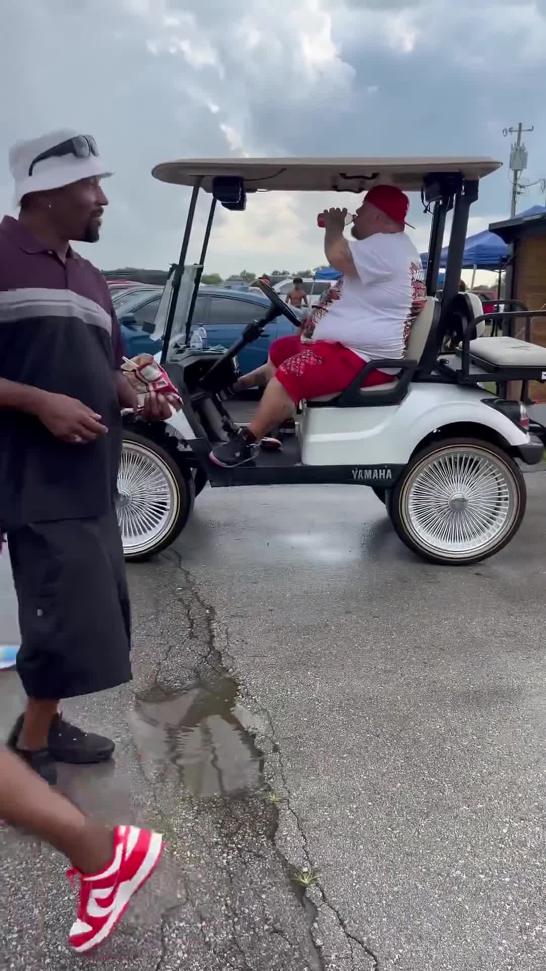Golf cart on 24” wire wheels