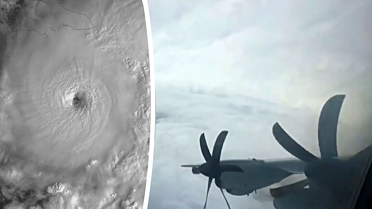 US Air Force crew flies into eye of Hurricane Melissa, set to be the ...