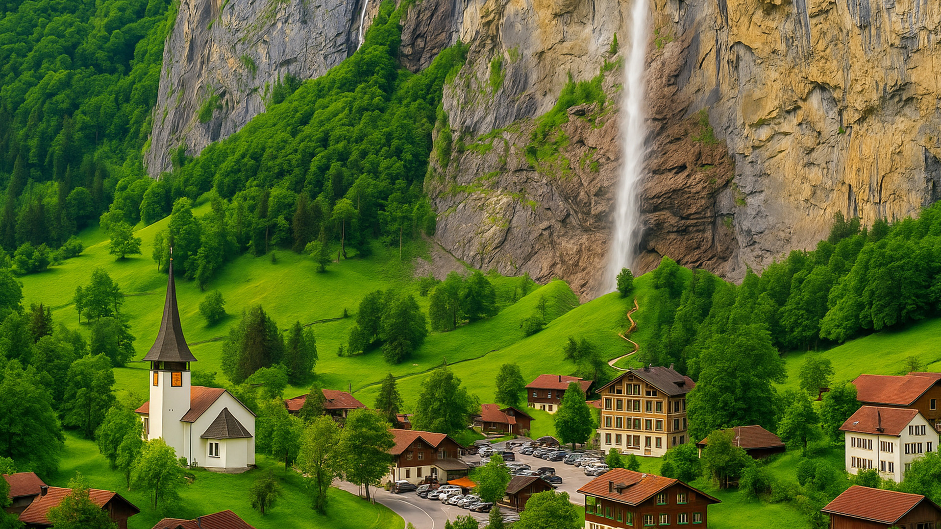 Lauterbrunnen, Suíça (4K)