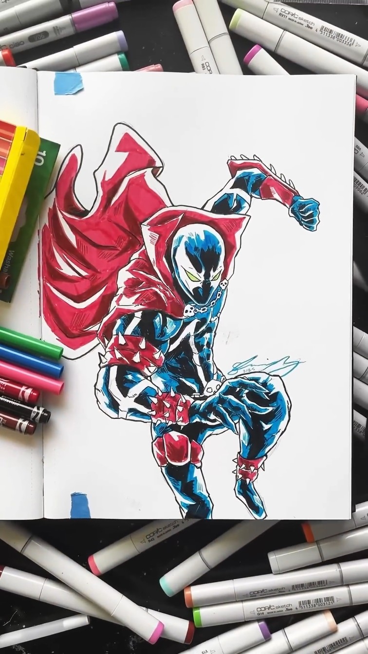 Testing Cheap Markers on Comic Style Art