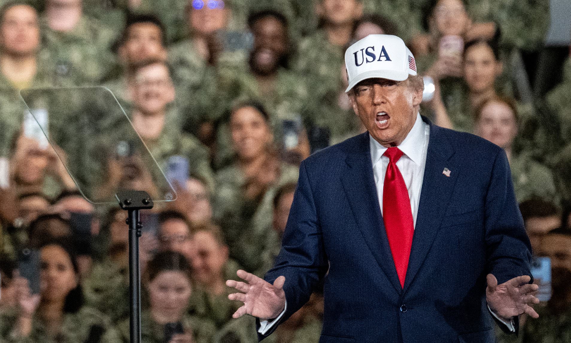 Trump tells sailors they're too 'good looking' in wild speech on ...