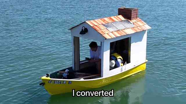 I built a tiny houseboat for an odd reason