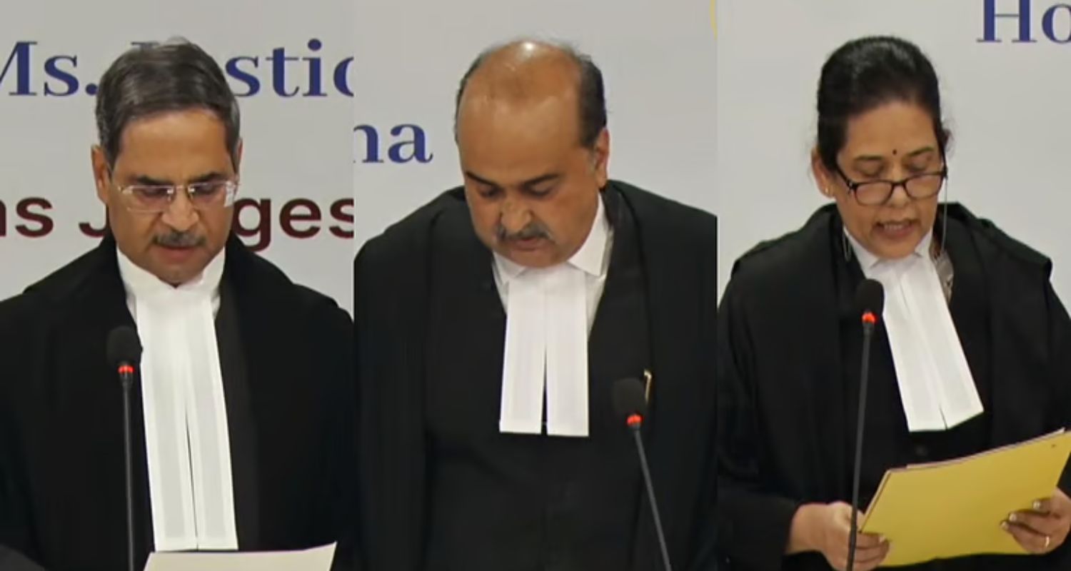 The transfer of the three justices was notified by the Central ...