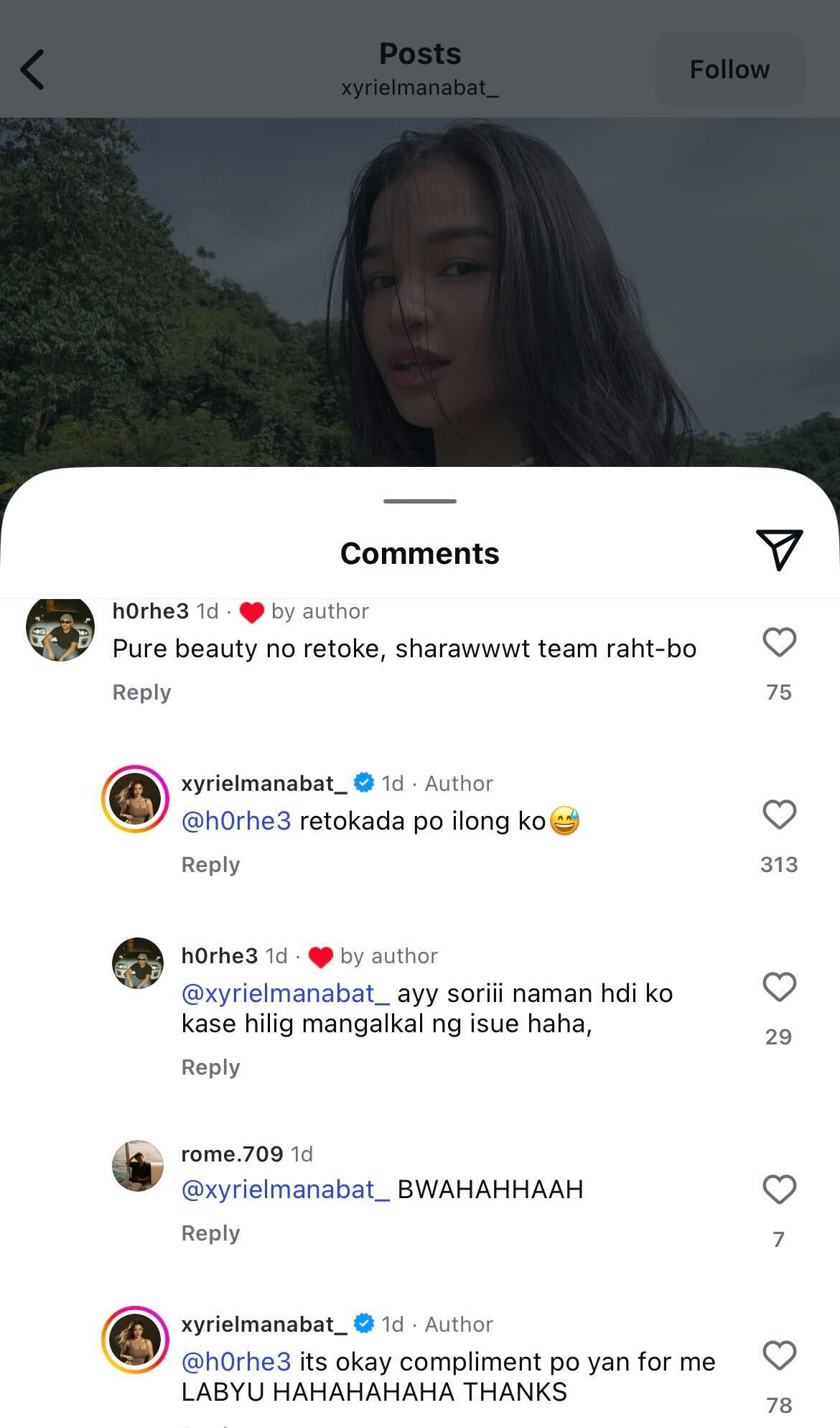 Xyriel Manabat considers comments about nose job a ‘compliment’