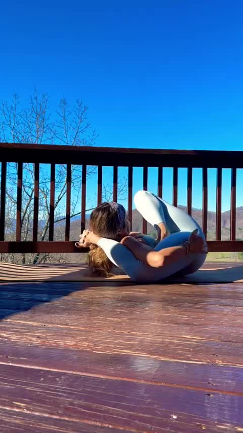 How to yoga leg behind the head hip openers for flexibility #shorts