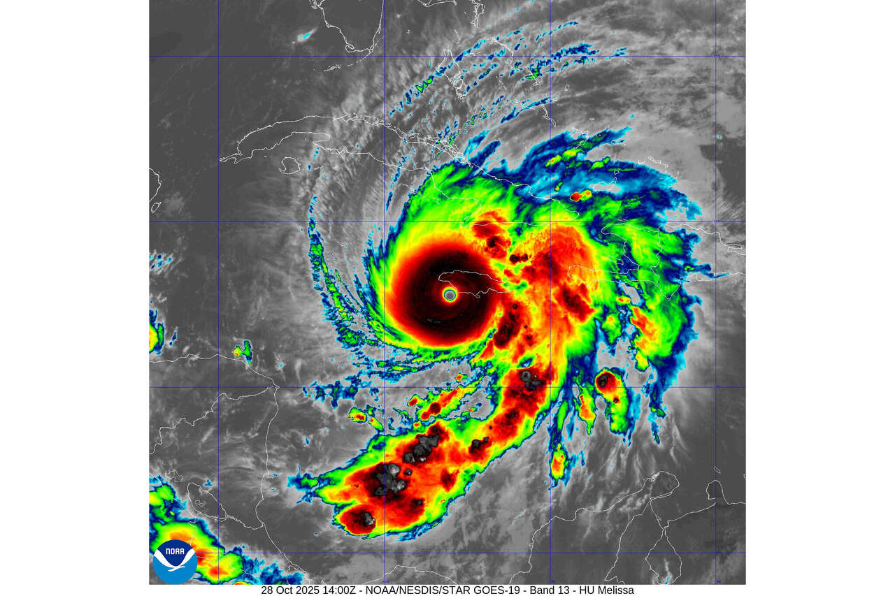 Hurricane Melissa landfalling as one of the strongest hurricanes ever