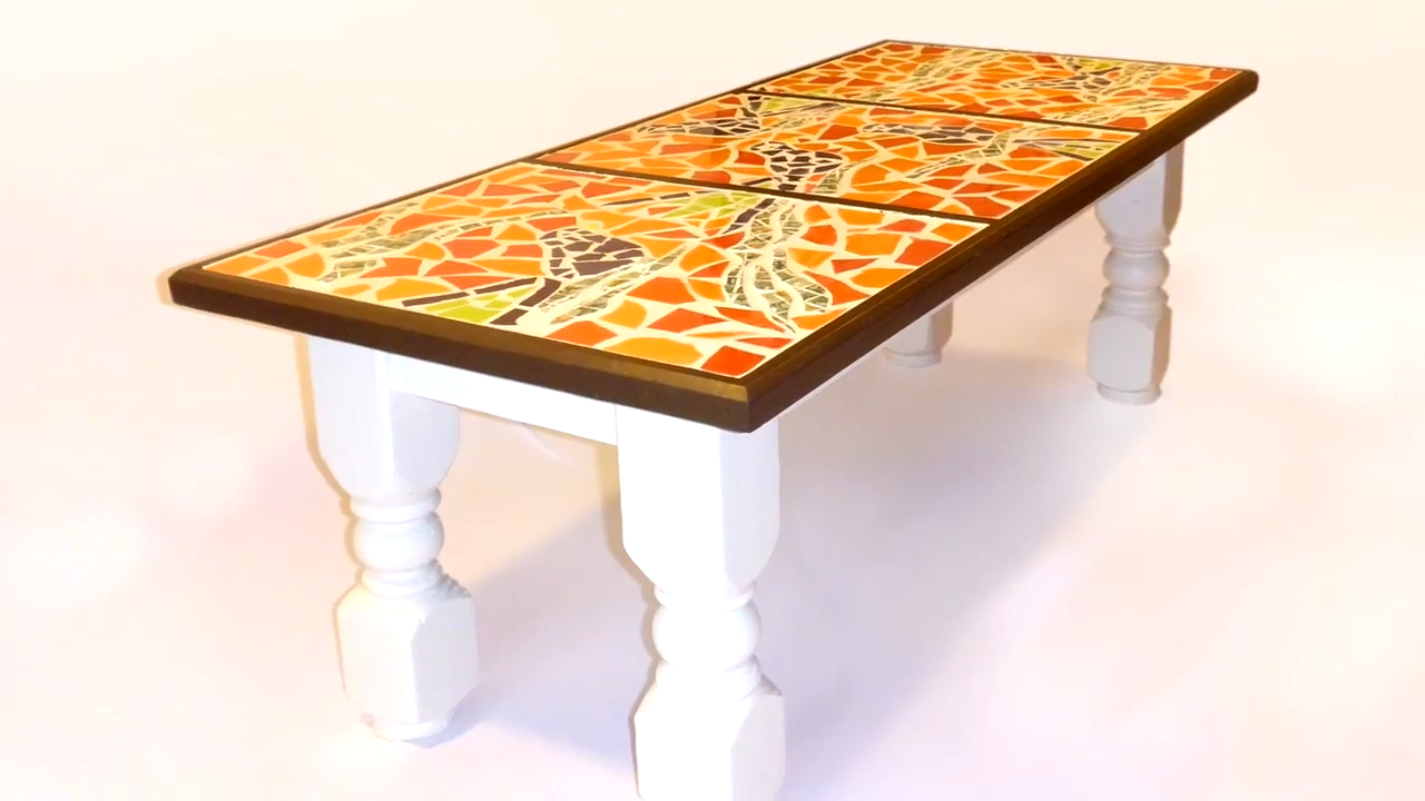 How to Build an Easy and Affordable Tile Mosaic Coffee Table
