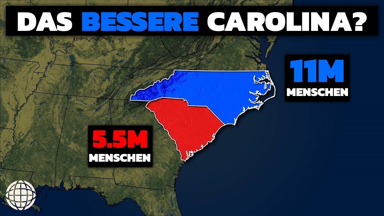 Warum leben so wenige Leute in South Carolina? (die Hälfte von North ...