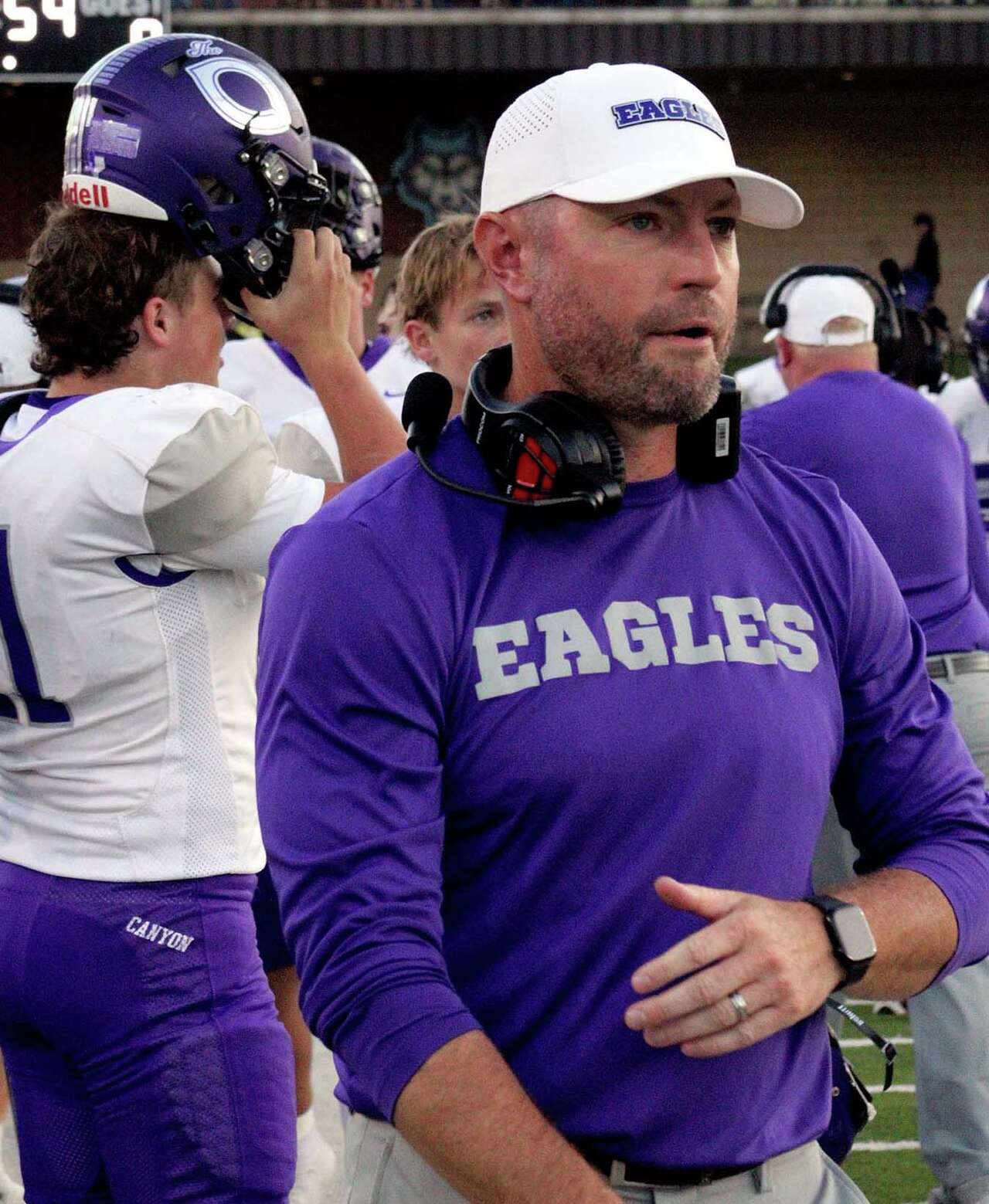 Lovorn's first coaching win comes in Eagles' 41-6 rout of Harvesters