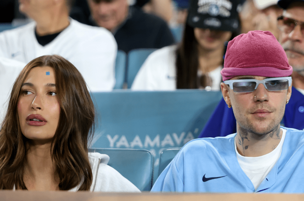 Justin Bieber taunts Shohei Ohtani at World Series game with wife ...