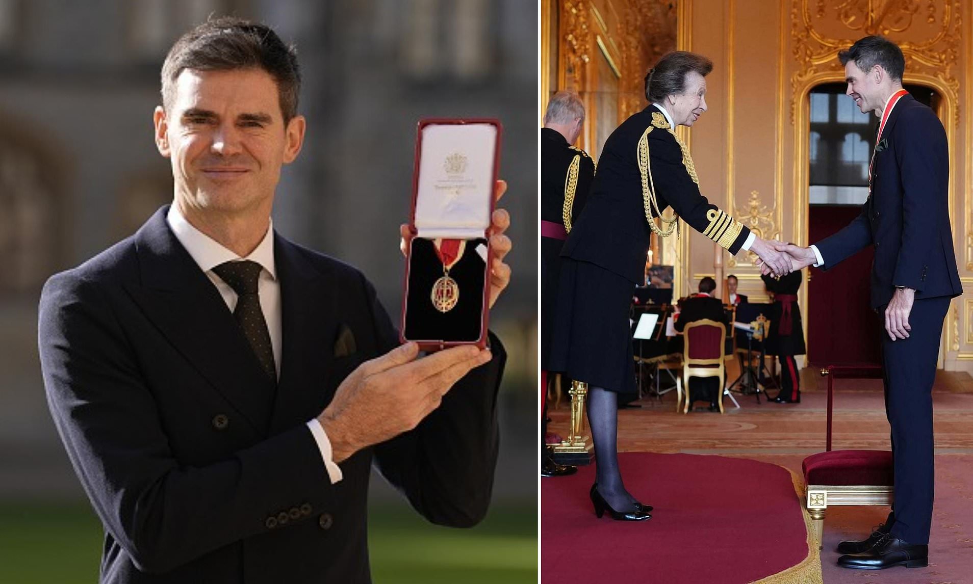 England fast bowling legend Jimmy Anderson receives knighthood from ...