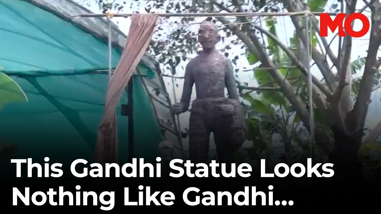 This Gandhi statue looks nothing like Gandhi…