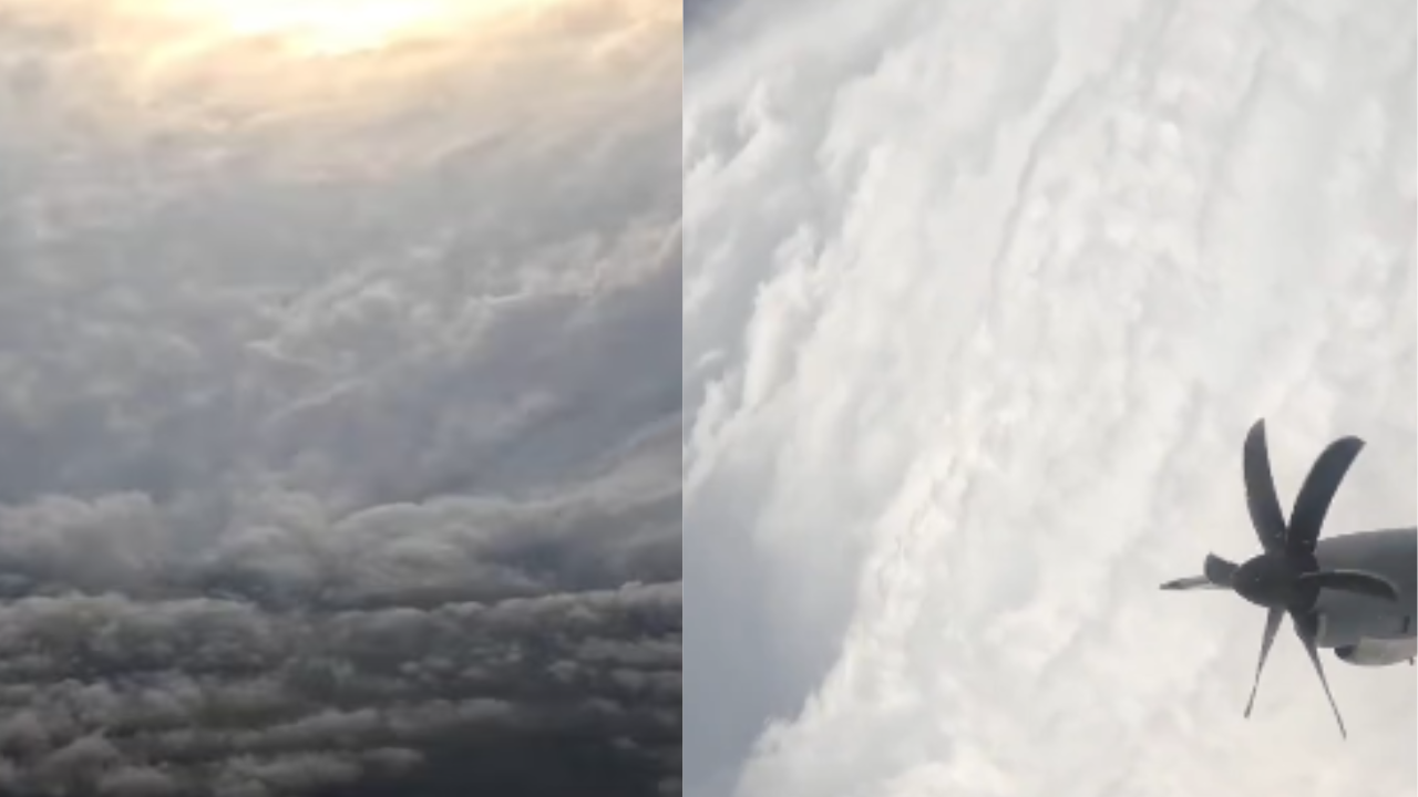 Terrifying! US Aircraft Enters Eye of Deadly Category 5 Hurricane ...