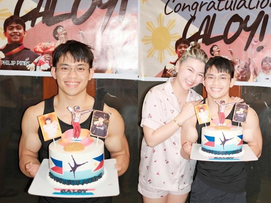 Carlos Yulo gets surprise celebration after World Championships win