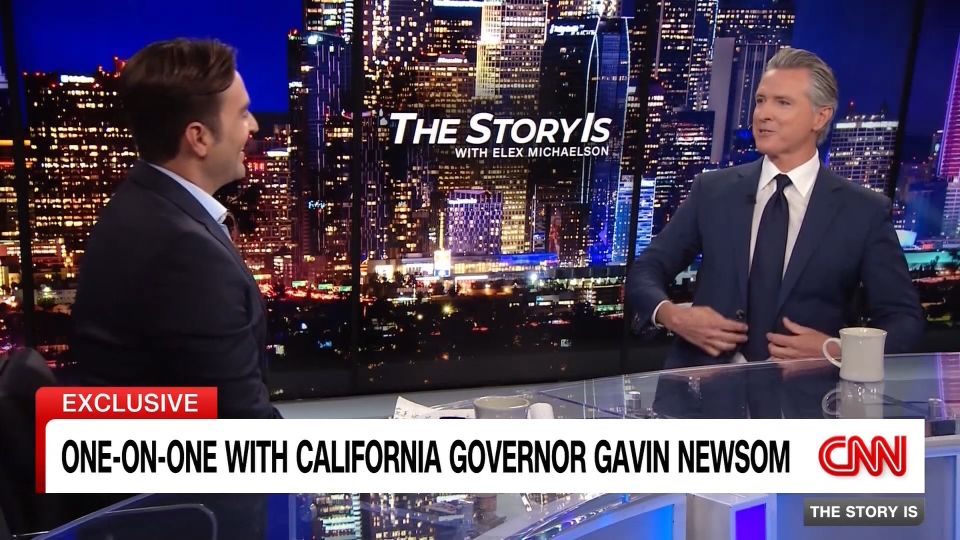 Gavin Newsom responds to question about potential 2028 presidential run