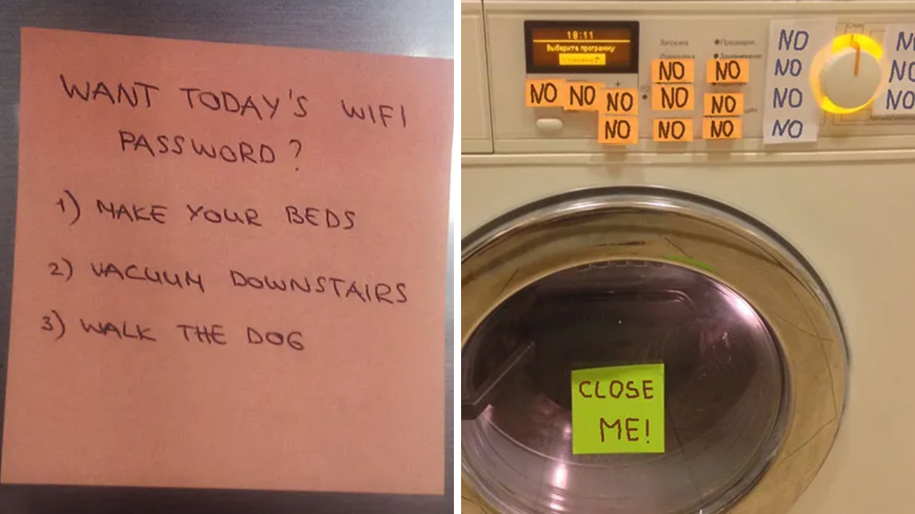 30 funny posts and notes parents left for their kids