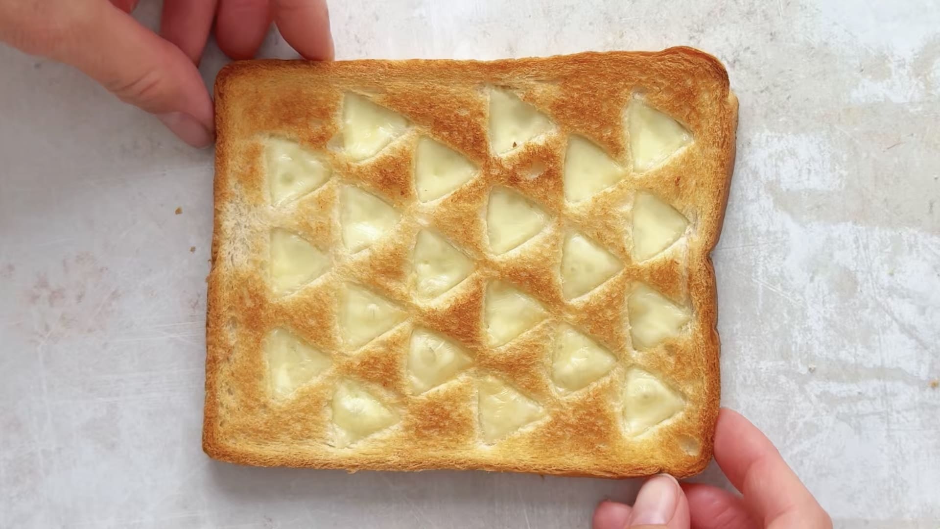 Triangle toast