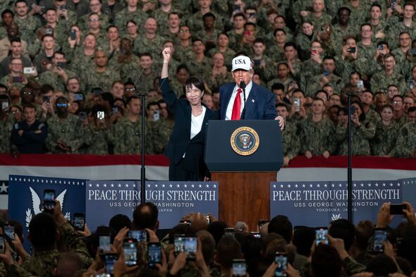 Trump health fears as 'confused' President salutes at wrong time and ...