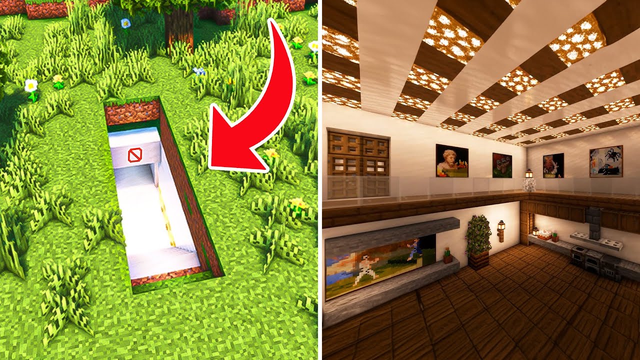 Minecraft: How To Build A Complete Secret Survival Base | Tutorial