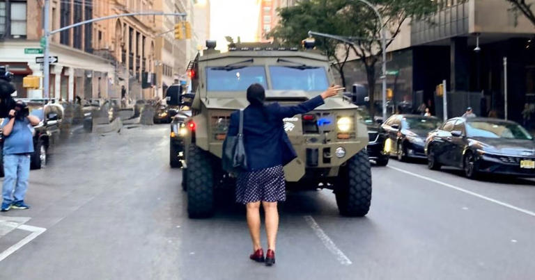 Woman in Polka Dot Dress Fights ICE—New Yorkers Are Calling Her a Hero