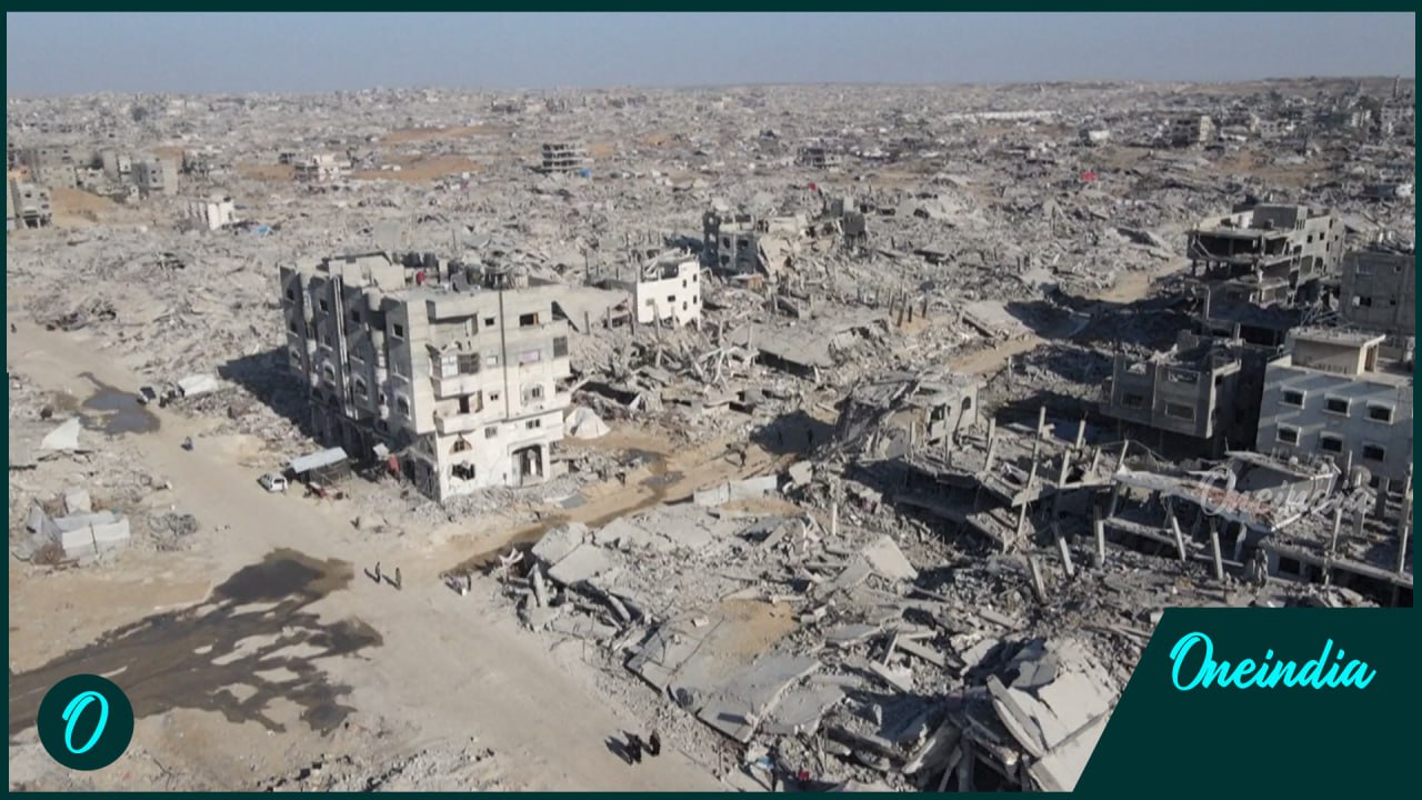 Most Shocking Drone Footage Shows Gaza in Ruins; Aerial View of Gaza ...