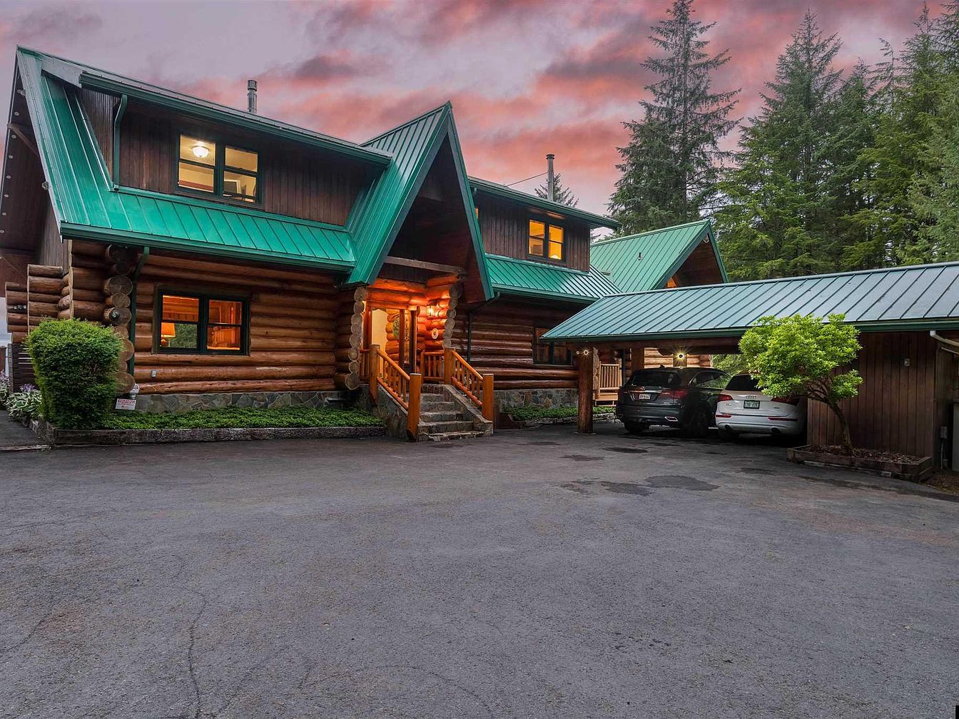 1983 Handcrafted Home in Ketchikan, Alaska, Featuring Locally Harvested ...
