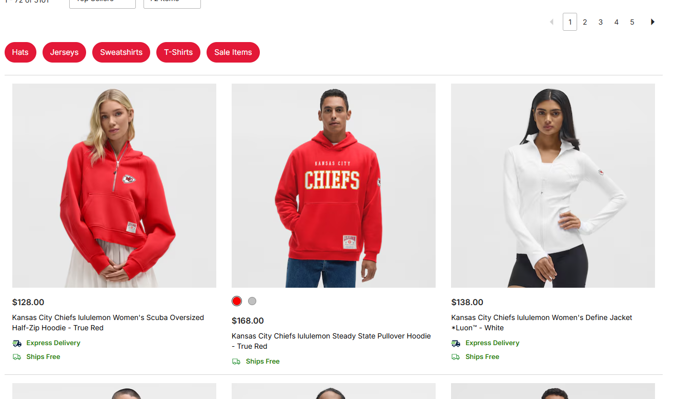 NFL, lululemon partner to create fan apparel line | Here's a look at ...