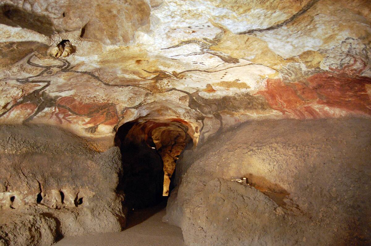 Photos of prehistoric art in ancient caves