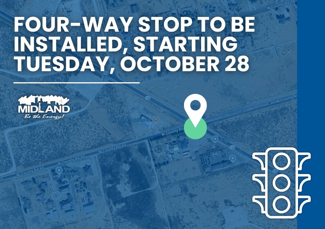 TxDOT installing temporary four-way stop at Highway 158 & County Road 60