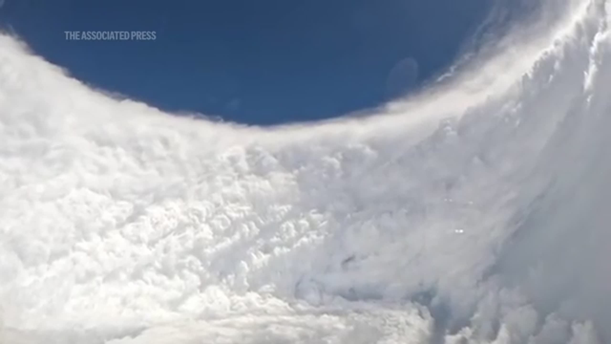 WATCH: Plane Flies Through Hurricane Melissa