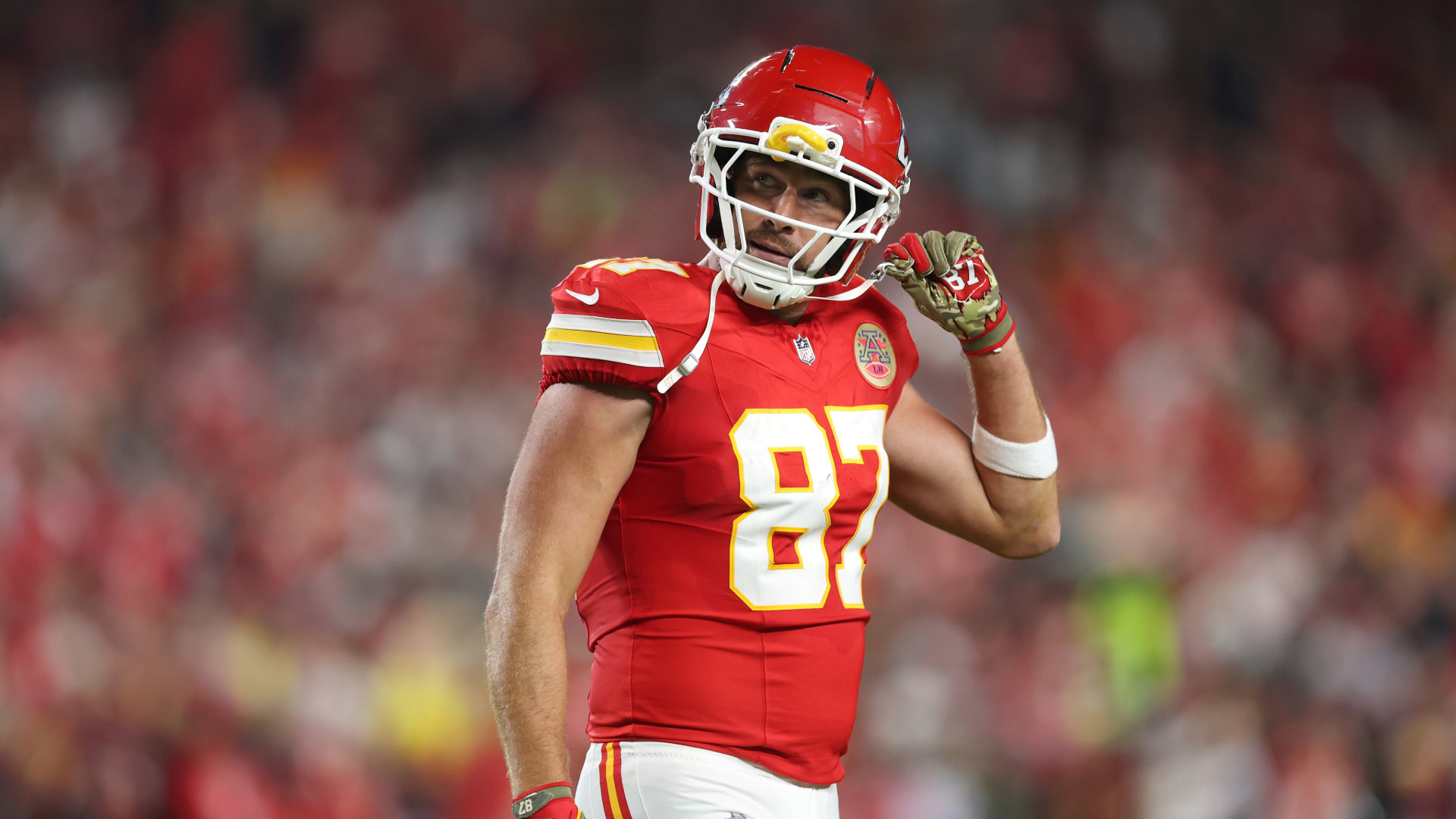Travis Kelce Signs Fan's Prosthetic Leg After Celebrating Historic ...