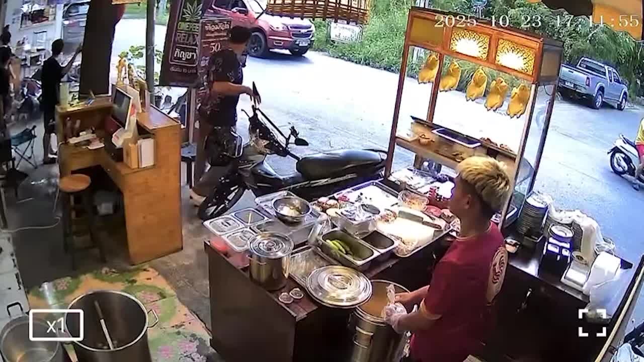 Furious driver rams bubble tea shop because 'waitress refuses to serve ...