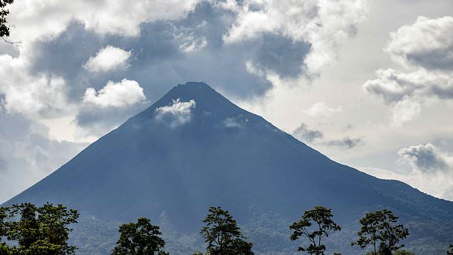 DIY volcano for Halloween