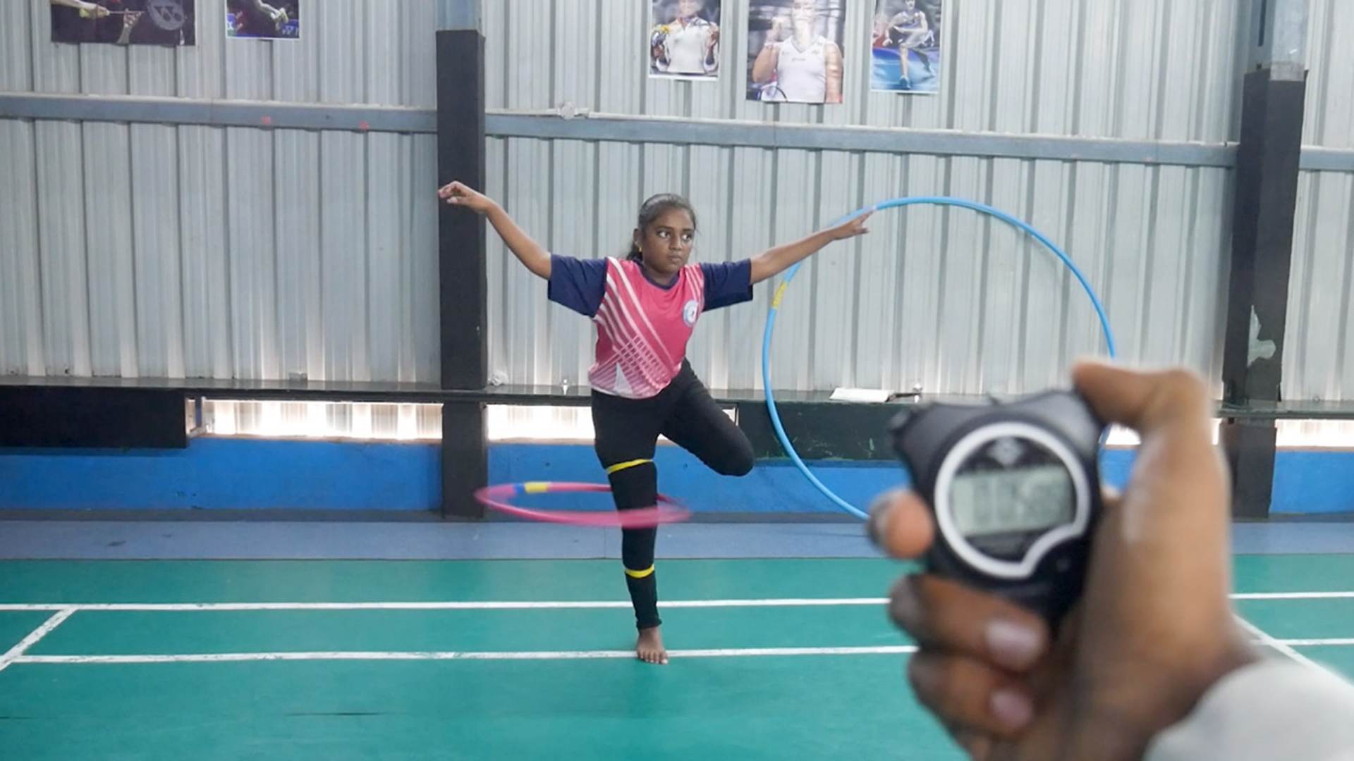 Most hula hoops around the knee - 106 by M. Dhanyashree