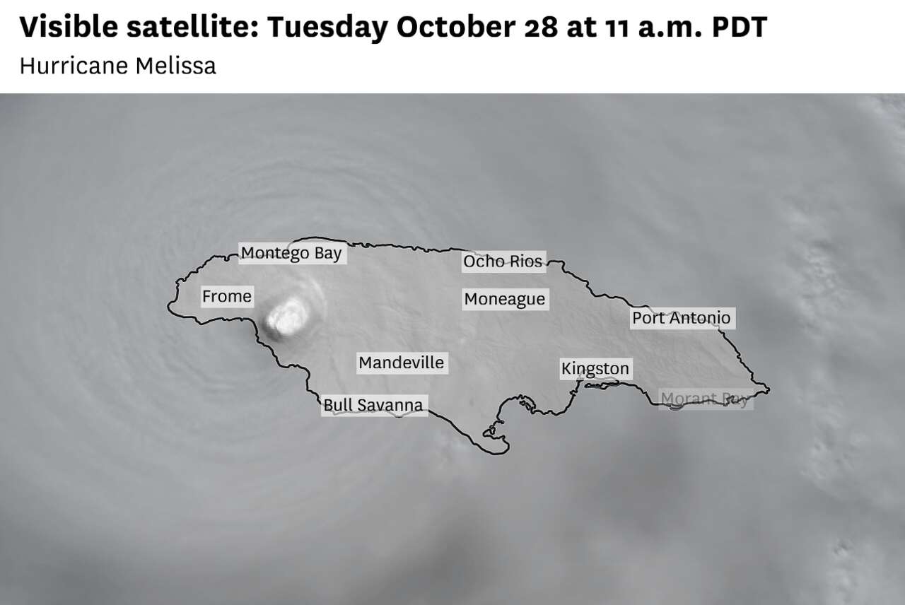 'Catastrophic' Hurricane Melissa makes landfall in Jamaica