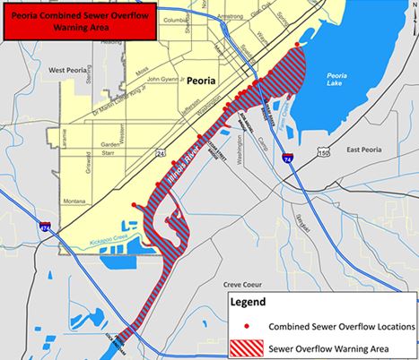 Peoria issues alert: Avoid Illinois River after heavy rain