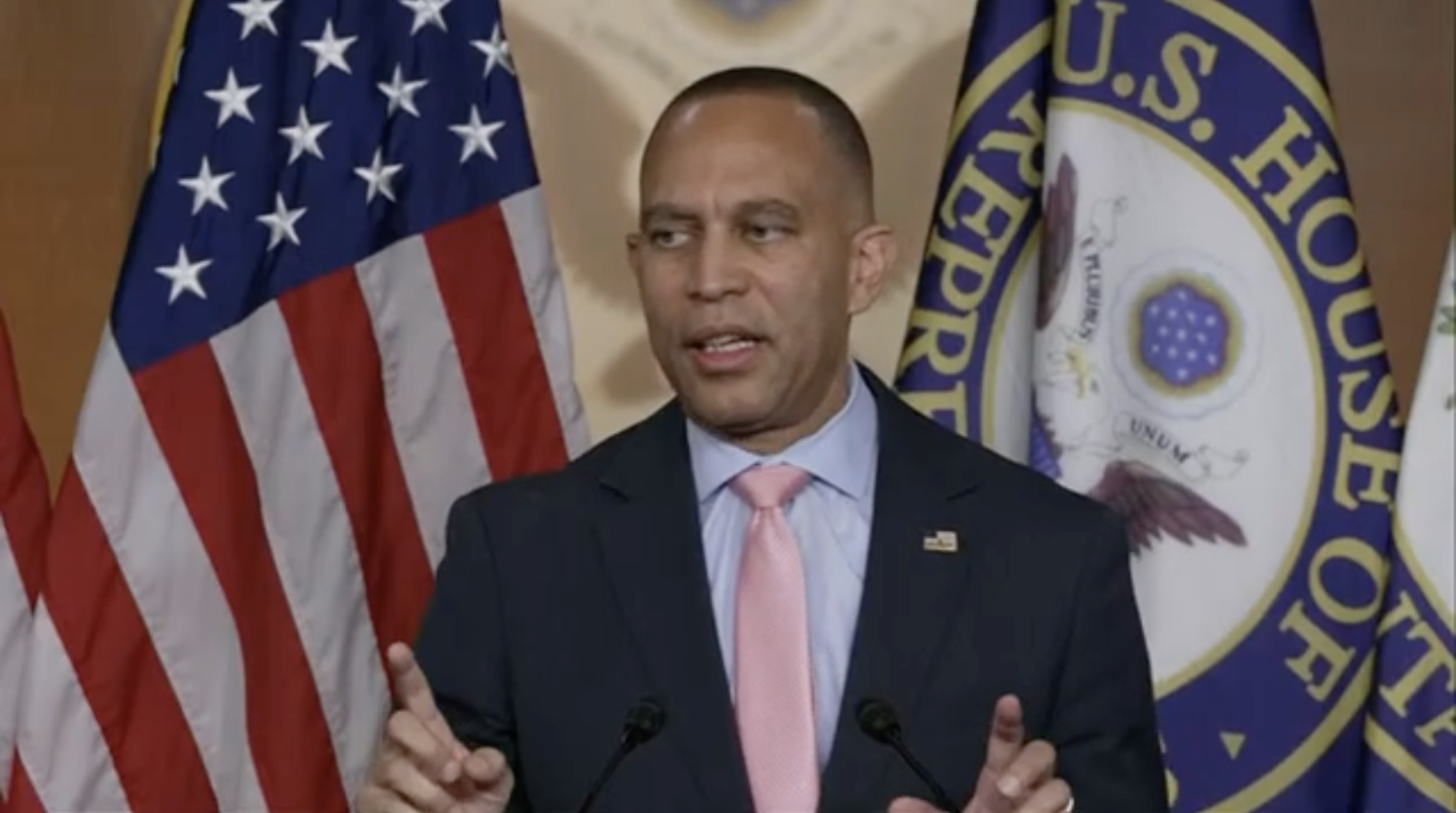 'Democrats Will Continue To Stand Up': Hakeem Jeffries Delivers Stern ...
