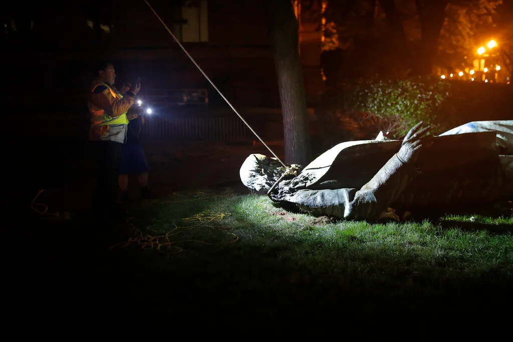 DC Confederate statue toppled by BLM activists restored to capital ...