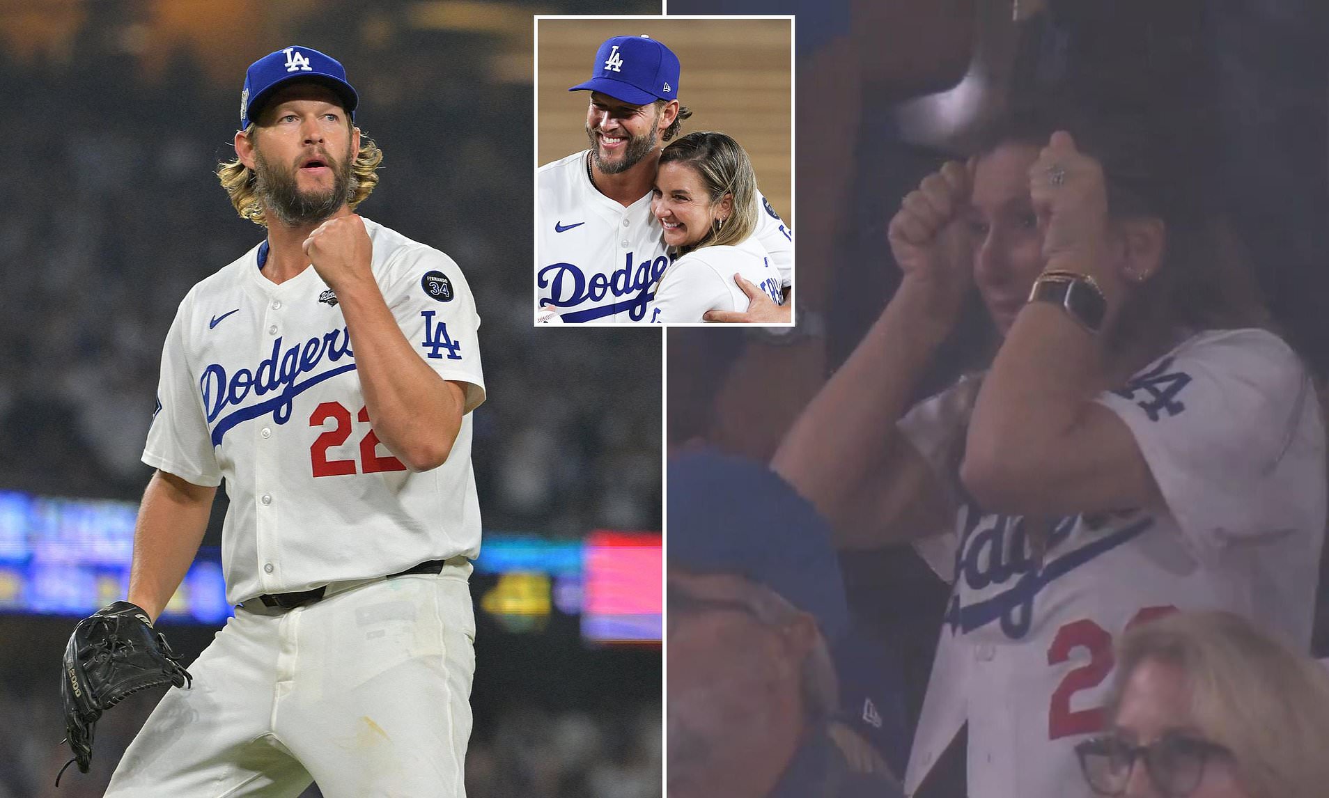 Dodgers pitcher Clayton Kershaw's wife goes through emotional ...