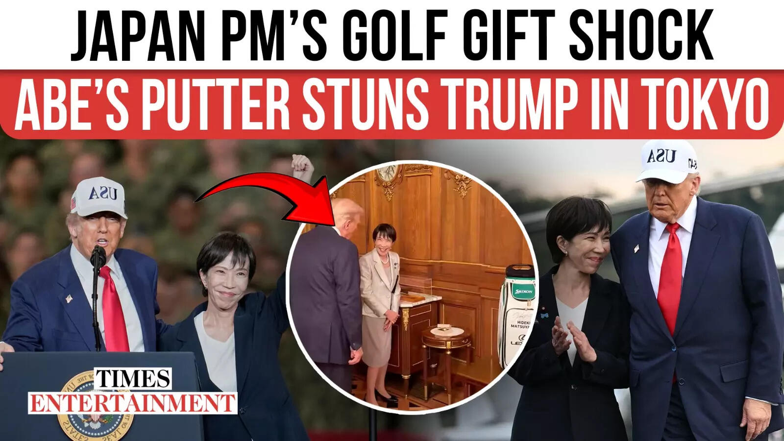 Japan PM Sanae Takaichi Surprises Trump With Shinzo Abe’s Putter ...