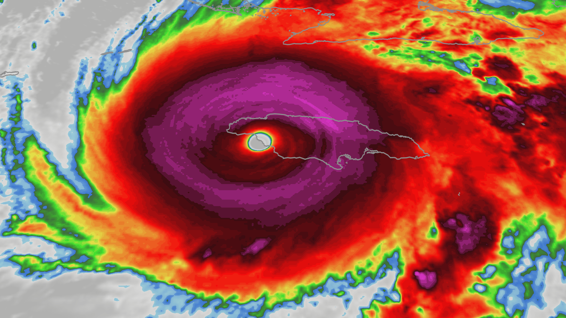 Hurricane Melissa Raking Jamaica As A Category 4 Storm With ...