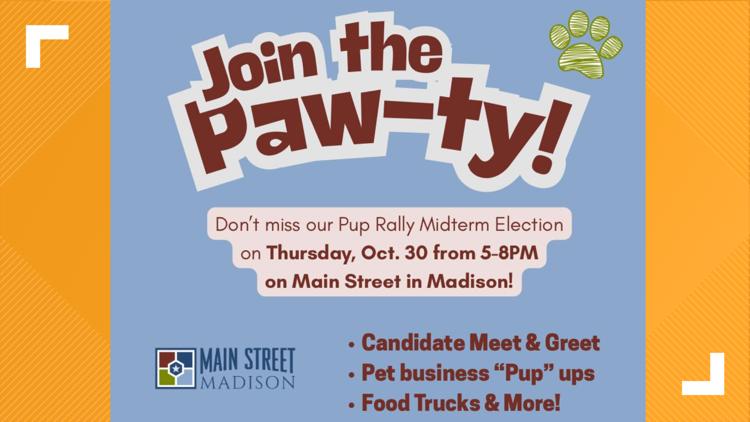 Downtown Madison hosts “Mid-Term Paw-ty” for city’s first-ever Pup ...
