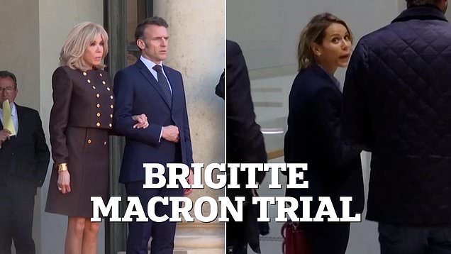 Brigitte Macron's daughter arrives at court for defamation trial
